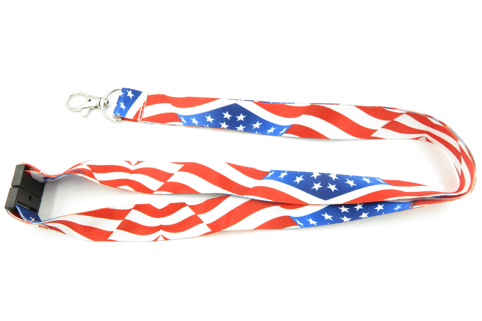 Waving USA Patriotic American Flag Lanyard ID Badge Key Holder | eBay