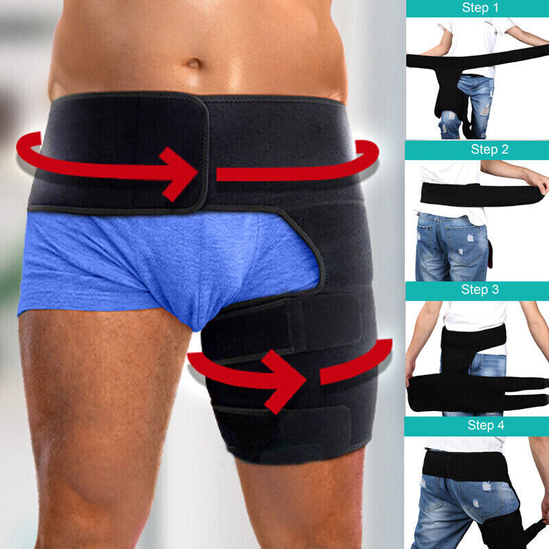 Compression Hip Brace Groin Support for Sciatica Pain Relief Recovery ...