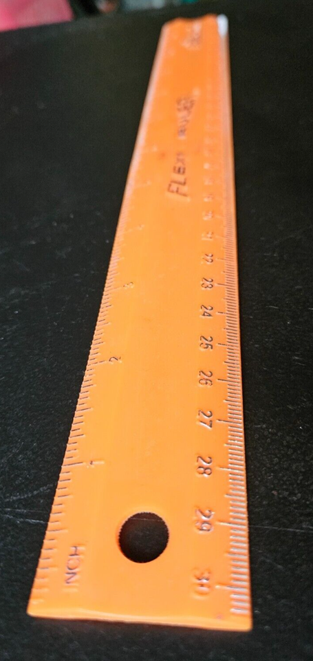 FLEXI RULER. ACADEMIC. VINTAGE ORANGE FLEXIBLE, 12 INCH | eBay