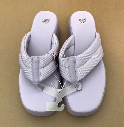 Wild Fable Purple Platform Sandals Flip Flop Thong Angela Memory Foam ...