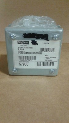 Hoffman E1PBG Pushbutton Enclosure Single Device 57930 - Factory Sealed ...