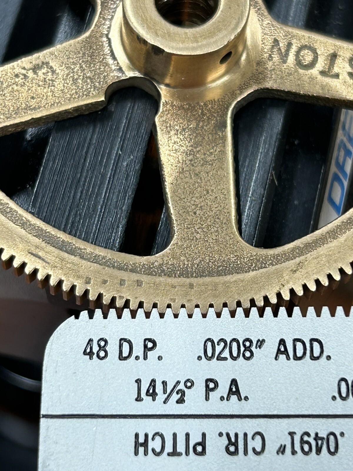 QTY 1 BOSTON GEAR G150 BRONZE SPUR TOWER CLOCK ETC 48 PITCH 144 TEETH 5 ...