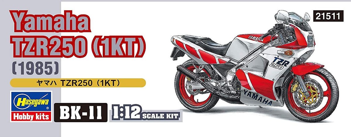 Hasegawa 1/12 Yamaha TZR250 1KT 1985 Model kit BK11 From Hasegawa 1/12 Yamaha TZR250 1KT 1985 Model kit BK11 From
