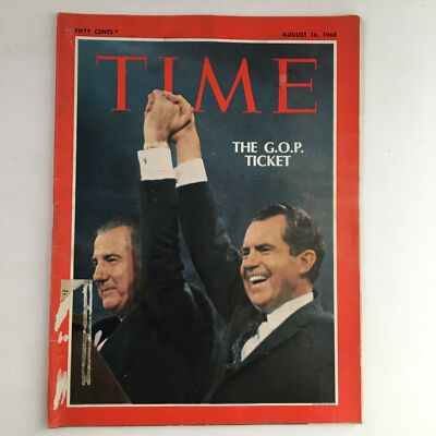 Time Magazine August 16 1968 Vol. 92 No. 7 Lyndon B. Johnson & Richard ...