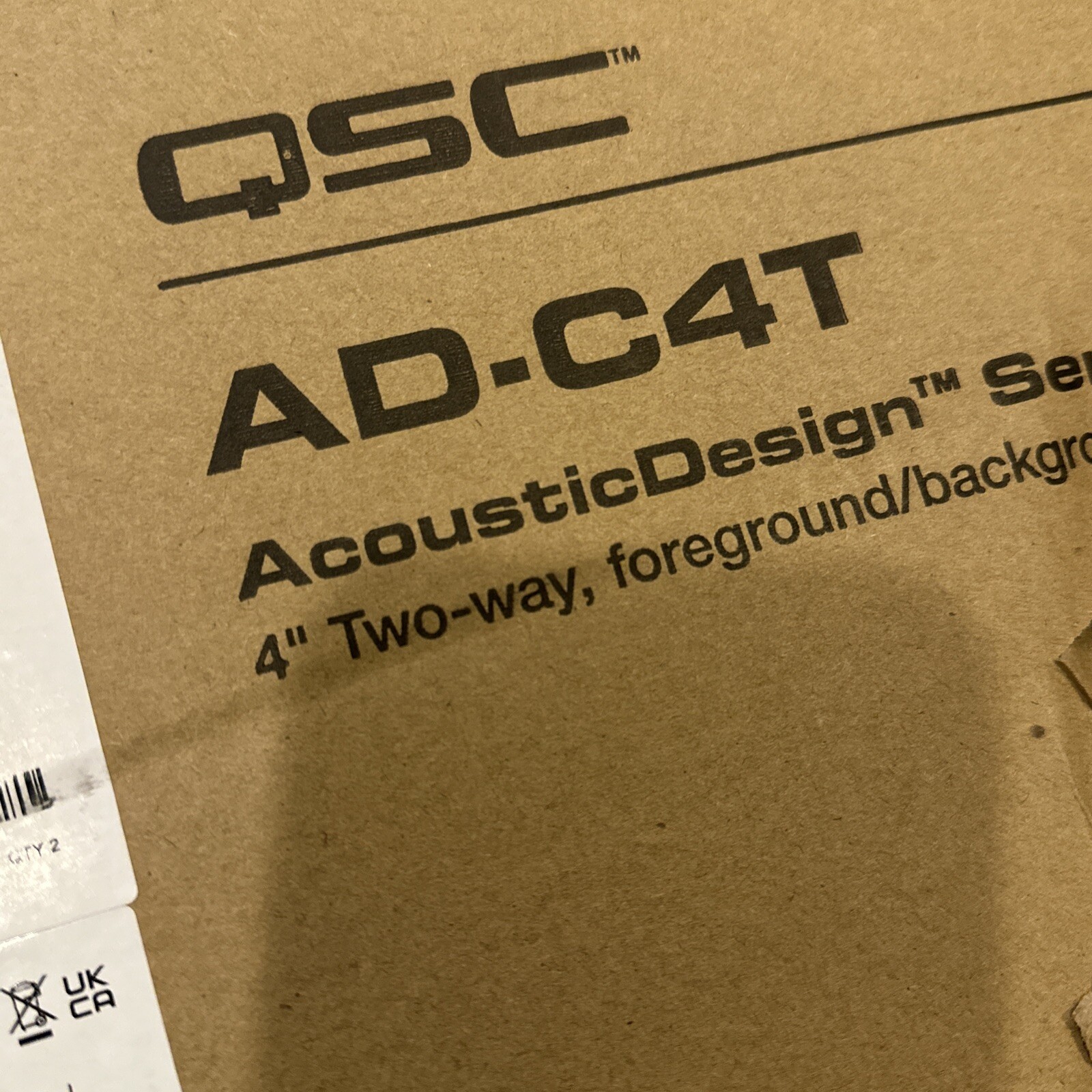 QSC+AD-C4T+%28Pair%29+4%22+2-way+Ceiling+loudspeaker+%2F+70%2F100 ...