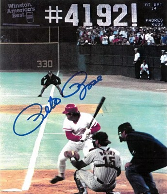 Pete Rose Signed Cincinnati Reds Autographed 8x10 Photo! reprint | eBay