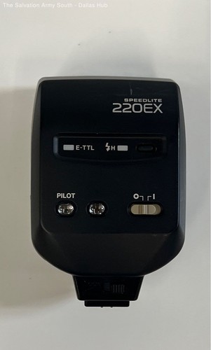 Canon Speedlite 220EX Shoe Eos Camera Mount Flash w/ Case E-TTL ...