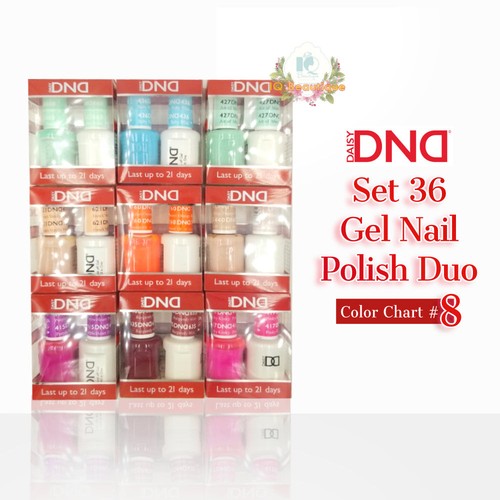 DND Gel-Polish Duo New Collection Set 36 duos with Color Chart #8 ...