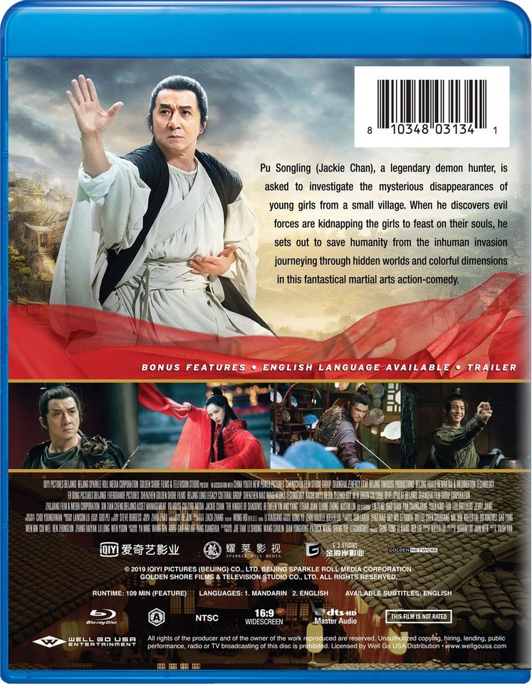 The Knight Of Shadows (Blu-ray) Jackie Chan Elane Zhone Ethan Juan Vash | eBay