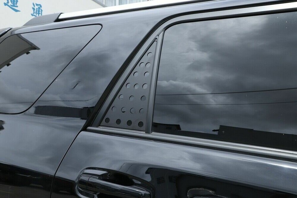 Black C-pillar Triangular Window Glass Plate Trim Accessories For ...