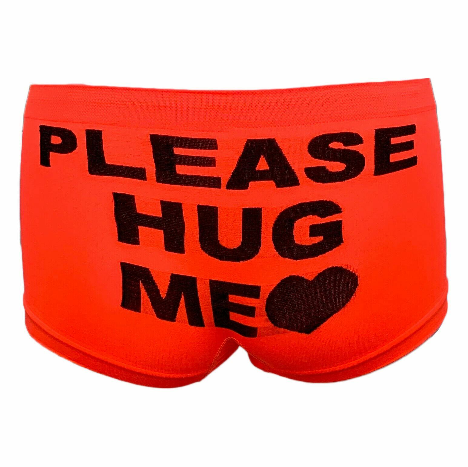 WOMEN REAR SLOGAN UNDERWEAR SHORTS SEXY KNICKERS LADIES RUDE BOXERS HOT ...