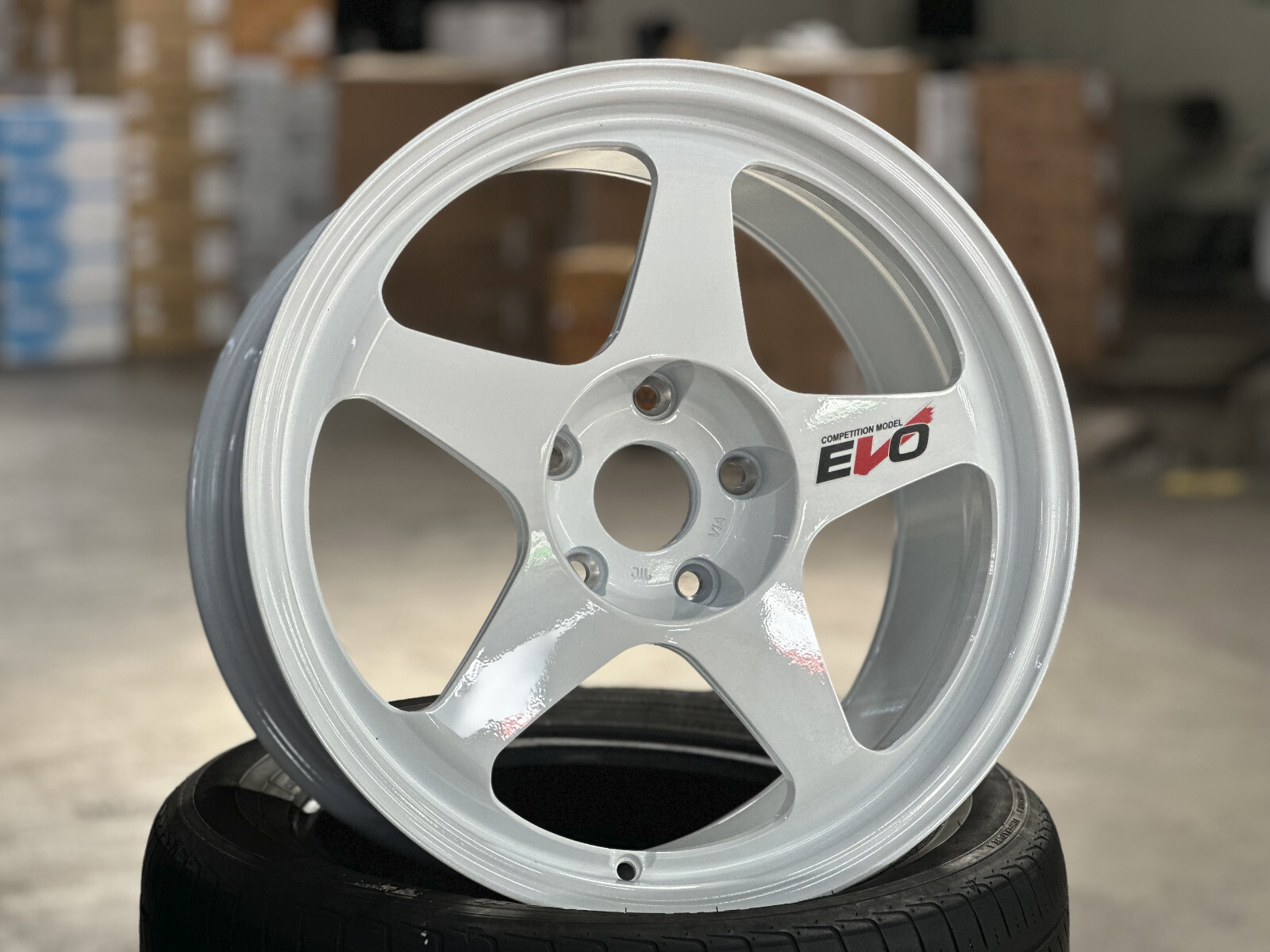 18x9.5J Rays AOW EVO Regamaster (4 Wheel) 5x120 FK8R Honda Civic Type-R ...