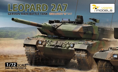 VESPID VS720014 1/72 SCALE GERMAN LEOPARD 2A7 MAIN BATTLE TANK MODEL ...