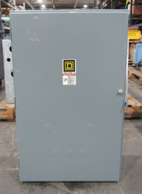 👀SQUARE D 100 AMP ENCLOSED LIGHTING CONTACTOR 600 VAC 277 VAC COIL ...
