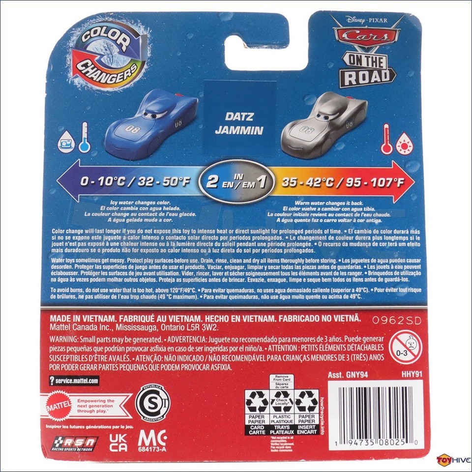 Disney Pixar Cars Datz Jammin 2021 On the Road Color Changers series by ...