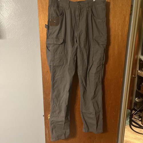 Wrangler Riggs Gray Cargo Pants Mens 36x36 Ripstop Carpenter Work ...