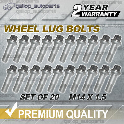 20x Stainless Wheel Lug Bolts Nuts for Mercedes ML350 S500 GLK350 S550 ...
