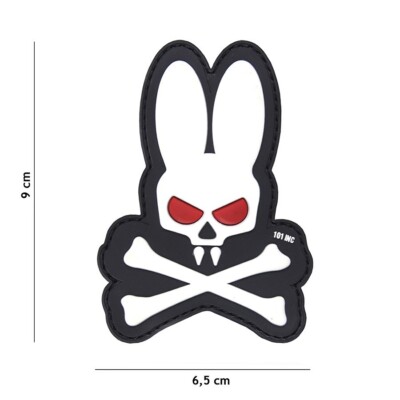 Airsoft Morale Patch 3D pvc Skull Dead Bunny Rabbit | eBay