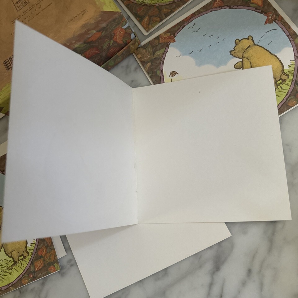 Hallmark Classic Pooh Winnie the Pooh & Piglet -Greeting Card Box VTG ...