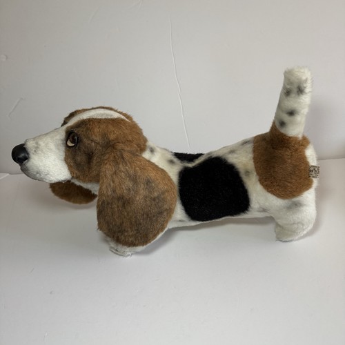 Vtg Russ Berrie Basset Hound Dog Plush Yomiko Collection Puppy Stuffed ...