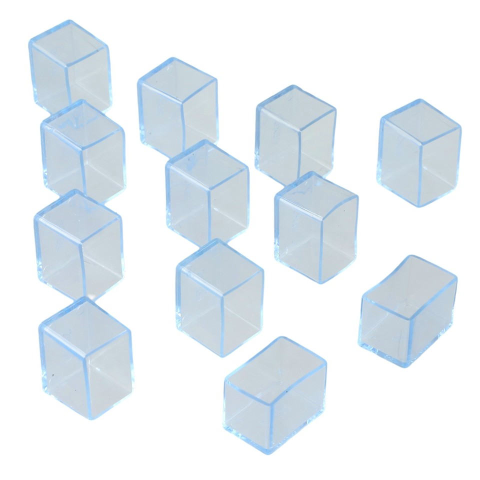 12Pcs Square Silicone Floor Pads Protect Table Chair Leg Foot Cap Cover | eBay Australia