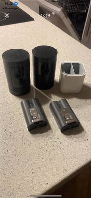 3rd gen 2 Cameras Ring Battery Stick-Up Cam With Lead Charger Batteries ...