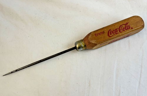 Vintage Coca-Cola Ice Pick W/ Wooden Handle 9" | eBay