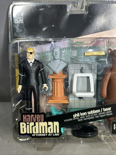 HARVEY BIRDMAN Action Figures ADULT SWIM Phil Ken Sebben BEAR Series 1 ...