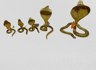 Hindu Naga snake Naga For Lord Shiva Puja Brass Metal Carved | eBay