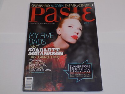 Paste Magazine June 2008 Scarlett Johansson Portishead The Replacements ...