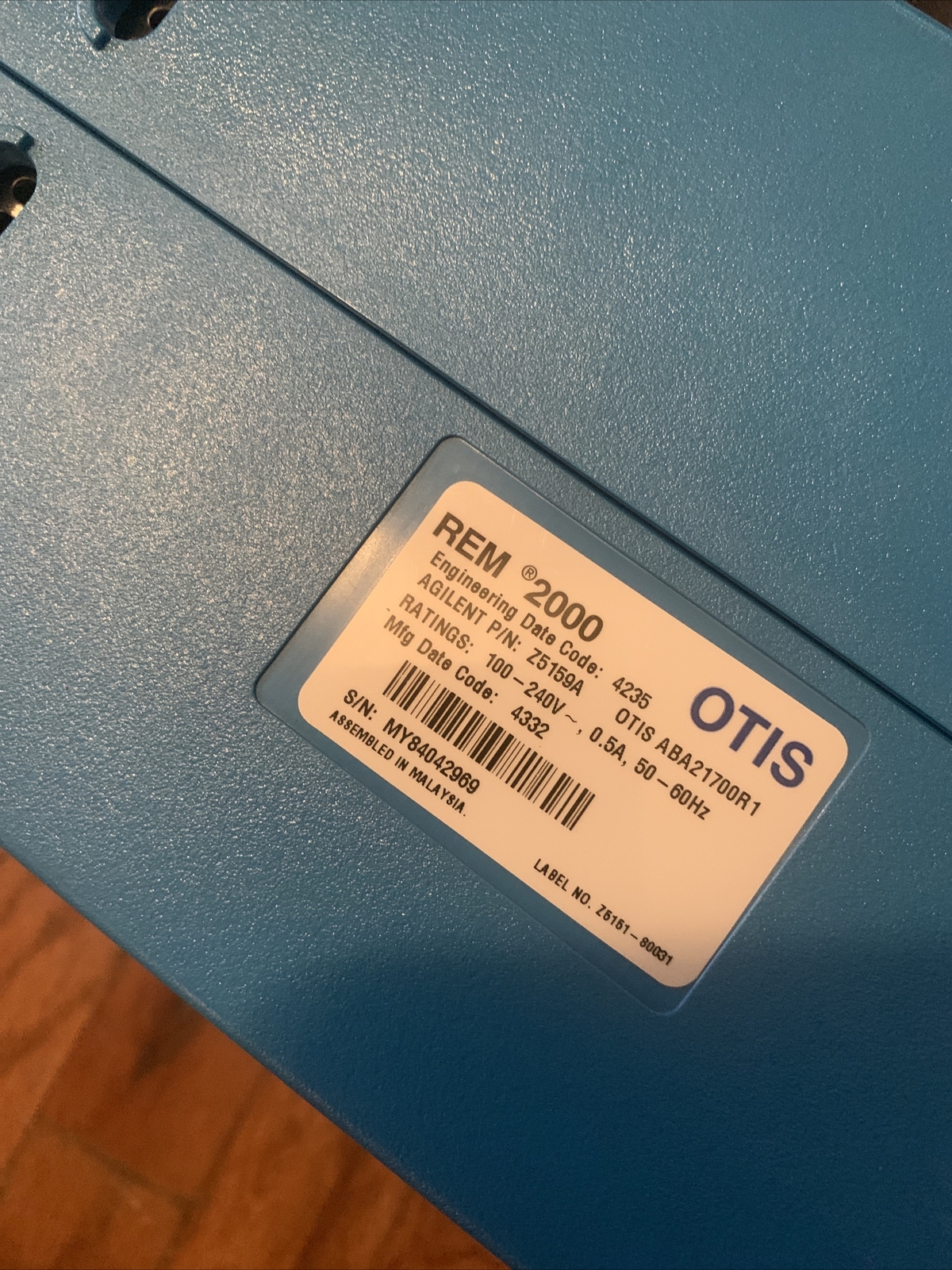 Otis / Agilent Rem 2000 Main Elevator Control Unit Z5159a Aba21700r1 ...