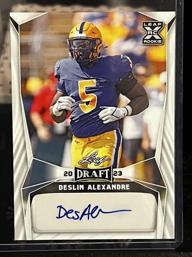 2023 Deslin Alexandre Leaf Draft Rookie Auto Pitt Panthers New York ...