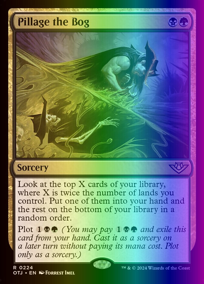 MTG Pillage the Bog (224/441) Outlaws of Thunder Junction LP FOIL | eBay