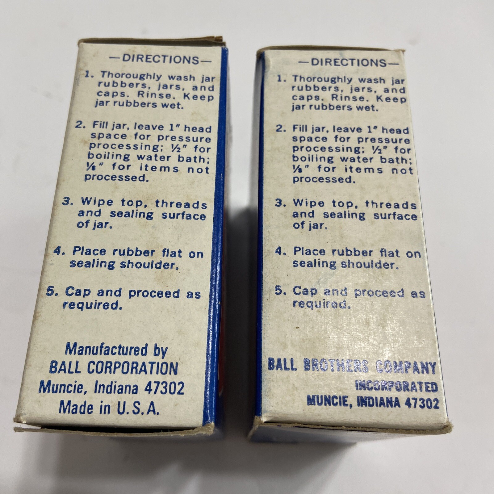 Ball Mason Jar Good Luck Rubbers Rings Split Tab NOS Original 2 Boxes ...