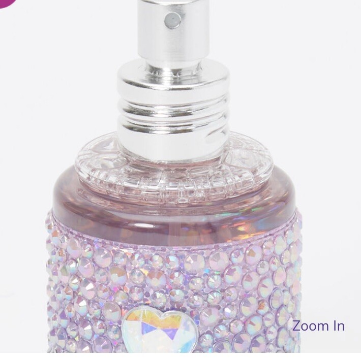 Claire’s Vanilla Scented Pink Blue Rhinestone Heart Bling Body Spray | eBay