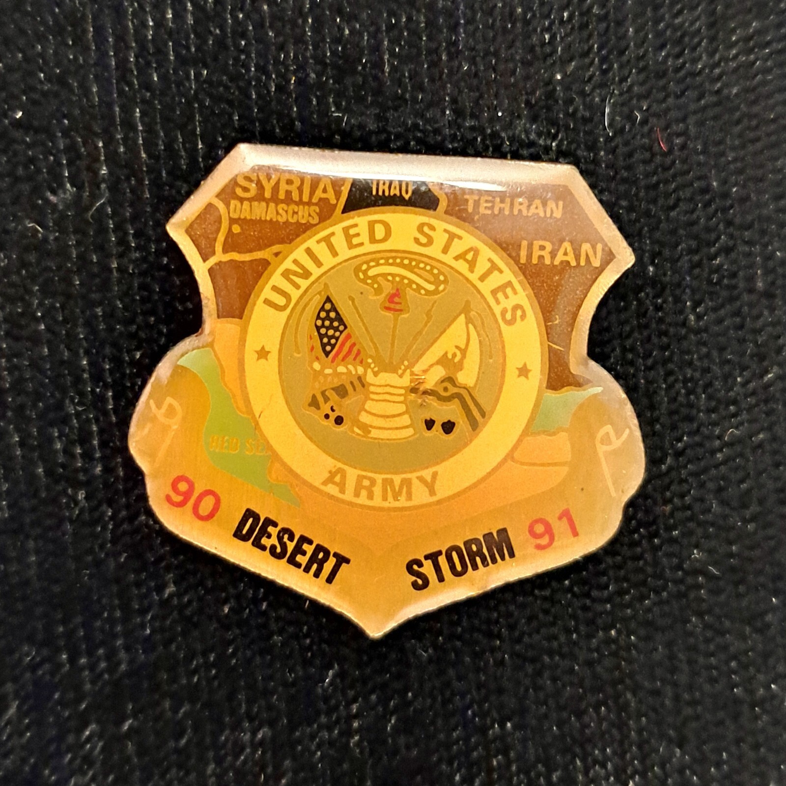 Vintage Military 91 Desert Storm Insignia Pin 1” United States Air ...