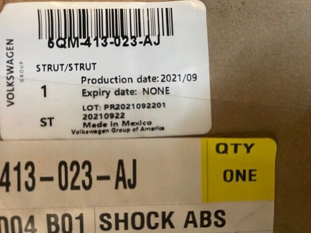 5QM413023AJ - Suspension Strut - Genuine Volkswagen | eBay