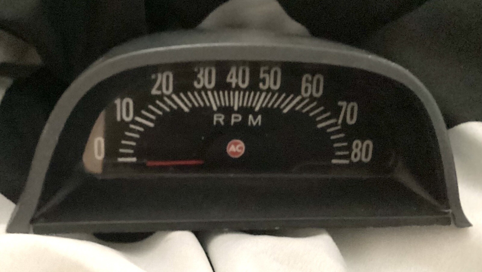 1969-1970 Pontiac GTO Hood Tachometer with Red AC Logo | Dealer Part ...