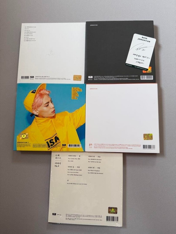 Jonghyun 5CDs The Collection: Story Op.1, Op.2 She is, Poet, Base from ...