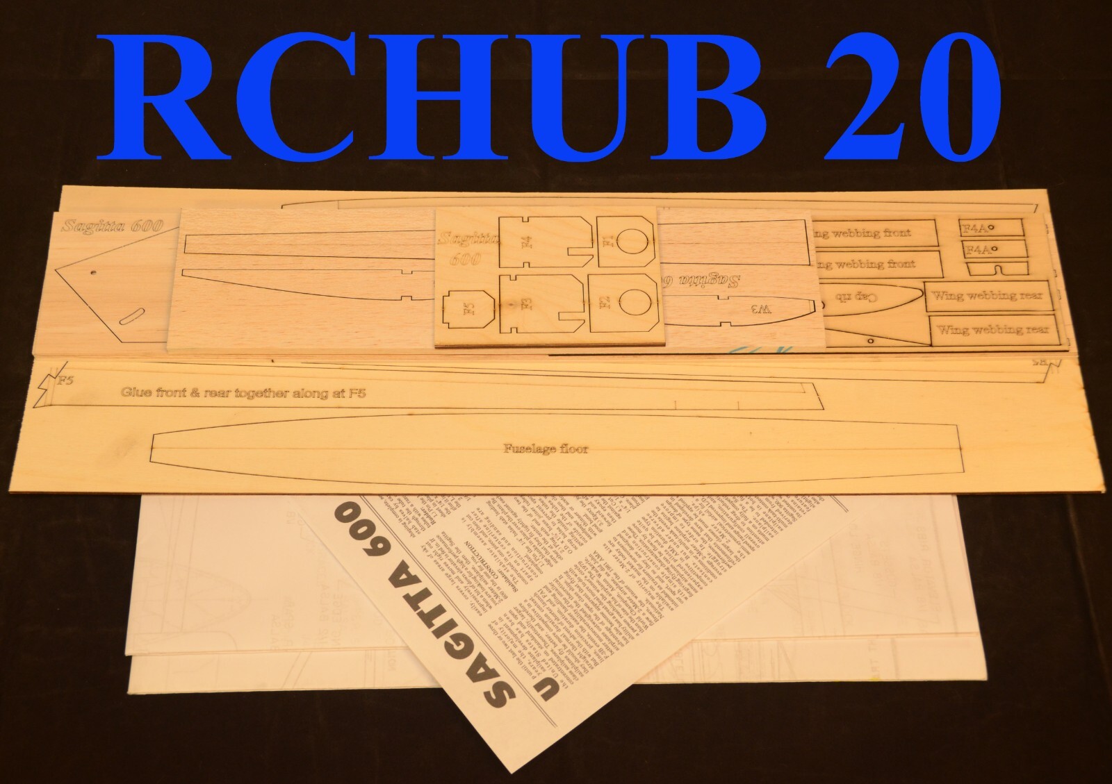 79"Ws Sagitta 600 Rc Glider short kit & plans LOOK 4 Price + Shipping ...