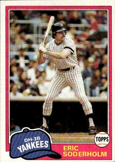 1981 Topps #383 Eric Soderholm New York Yankees Baseball | eBay