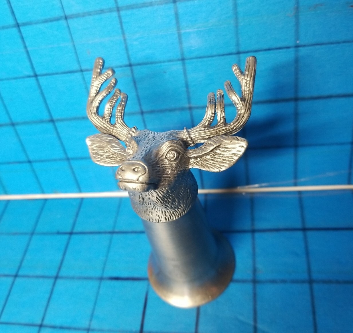 JAGERMEISTER Stag Buck Head Shot Glass Shooter Pewter Stainless Metal ...