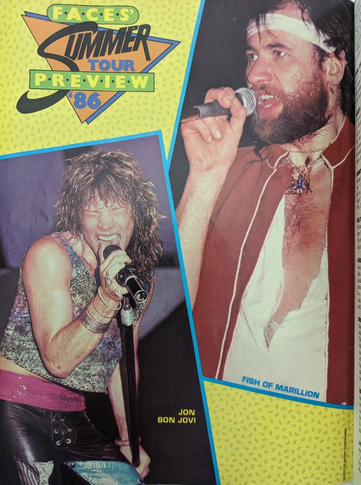 Faces Rocks Magazine August 1986 Metallica, Van Halen, Priest, Twisted ...