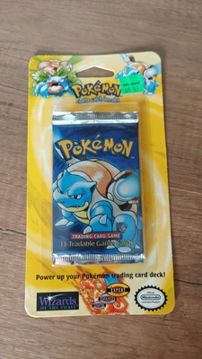 WOTC New SEALED BLASTOISE 1999 Pokemon BASE SET Blister BOOSTER Pack ...