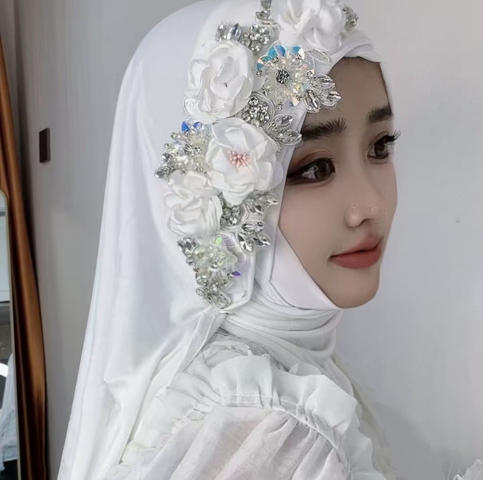 Islamic Women Amira Hijab Scarf Turban Bonnet Headscarf Prayer Muslim ...