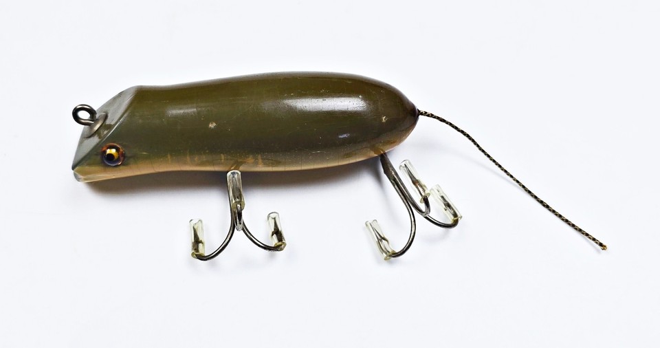 Nice Early Shakespeare Genuine Swimming Mouse Lure Grey MI c 1923 | eBay