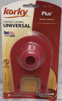 Korky 2" Toilet Flapper & Chain No. 2001 Plus Universal Chlorazone ...