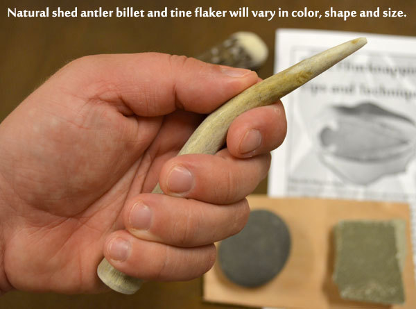 Antler Billet Knap Pack - Abo Tools for Flint Knapping Arrowheads and ...