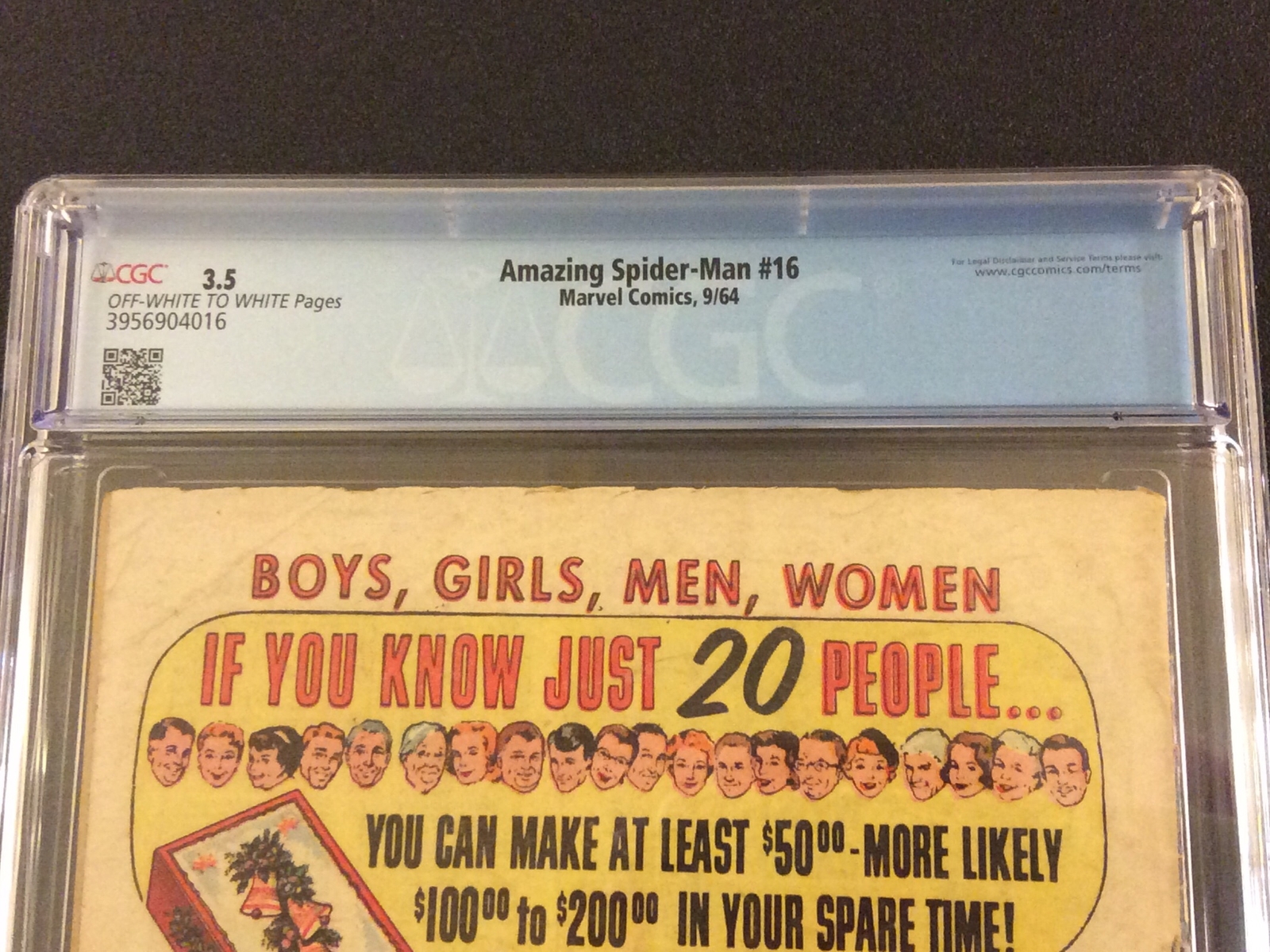 AMAZING SPIDER-MAN #16 Comic CGC 3.5 2ND APP RINGMASTER Daredevil ...