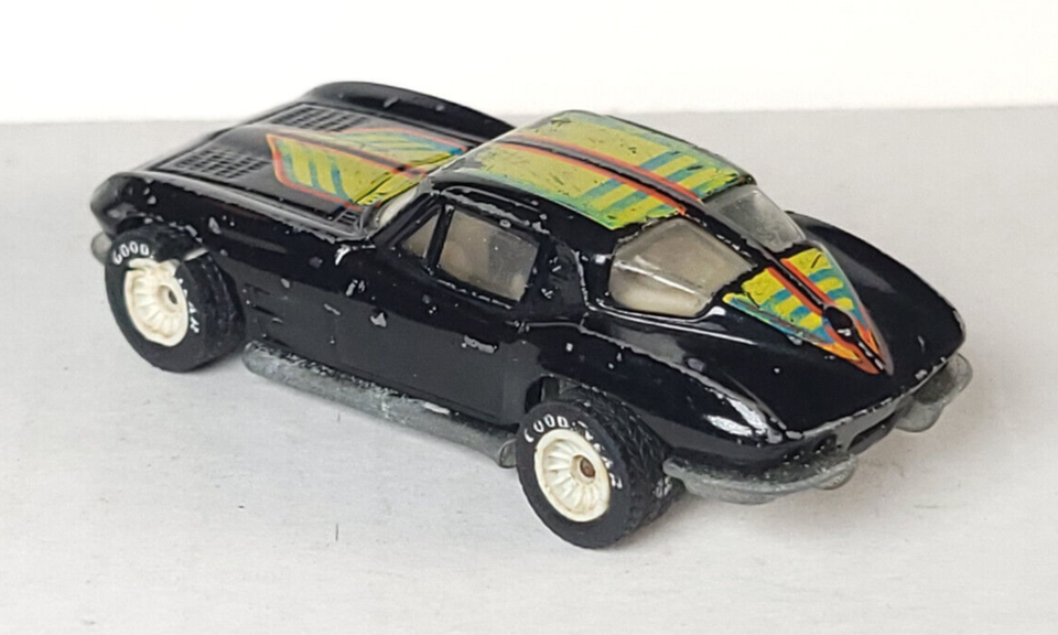 Hot Wheels loose '63 Corvette Split Window black Hi-Raker Real Riders ...